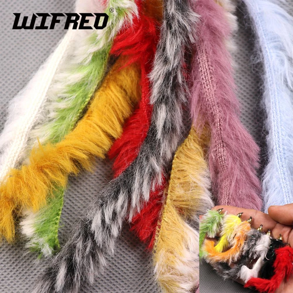 Wifreo 2m/pack Faux Bunny / Rabbit Strip For Zonker Fly Trout Salmon ...