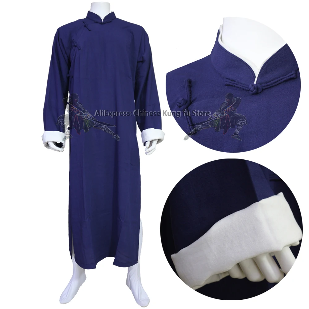 25 Colors Linen Ip Man Kung Fu Robe Wing Chun Tai Chi Suit Shaolin Monk ...