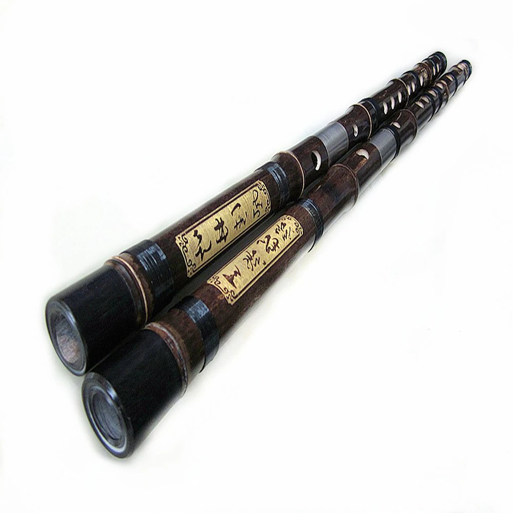 Chinese Bitter Bamboo Flute Transversal Open Hole Fauta White Copper ...