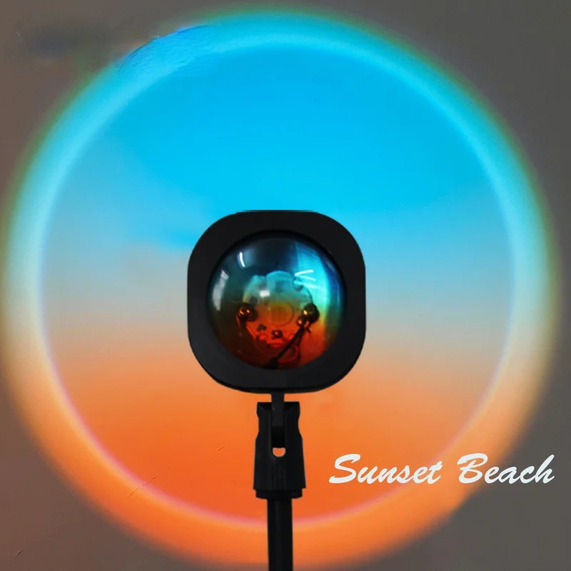 Sunset Sunset Light Slanting Sun Beach Dawn Light Seaside Blue Gradient ...