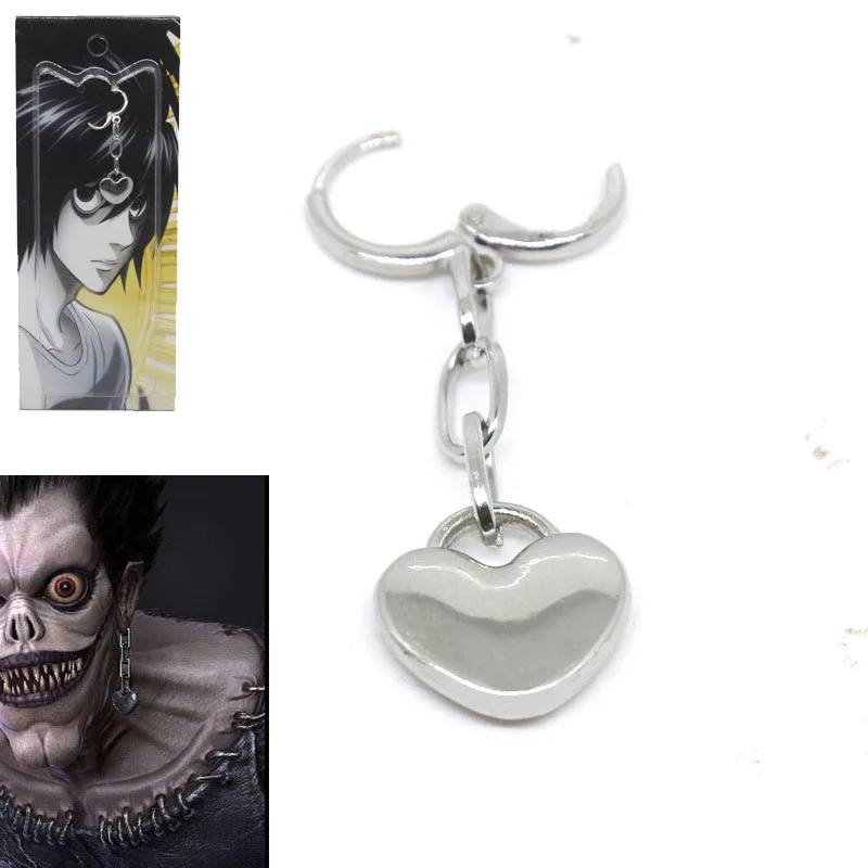 Death Note Ryuk Earrings Alloy Heart Earrings - Crazy Anime Store