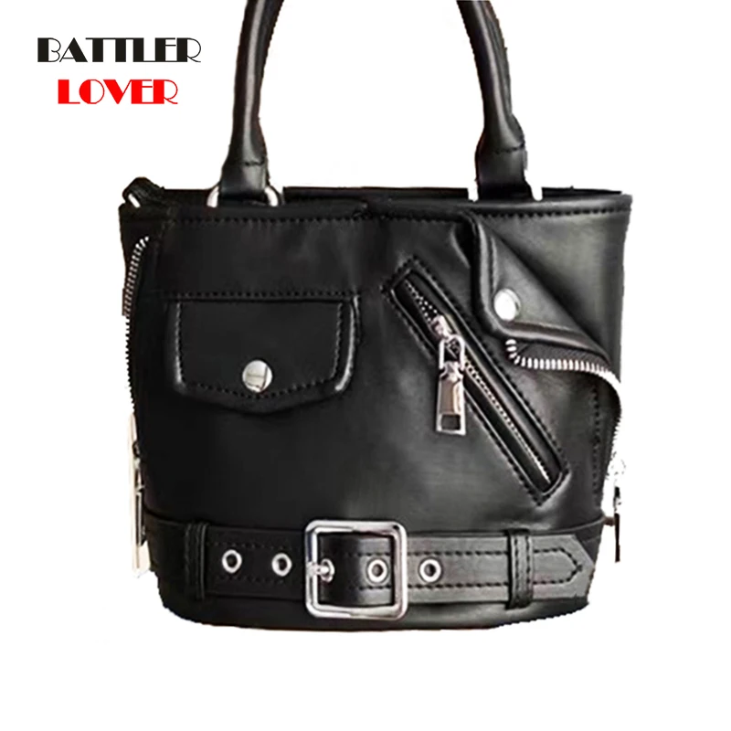 Fashion Women Shoulder Bags Steampunk Cool Stylish Handbag Pu Leather ...