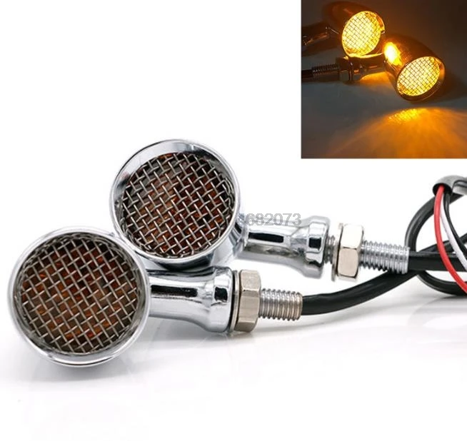 By Dhl Or Fedex 50pair New Motorcycle Aluminium Retro Bullet Led Turn ...