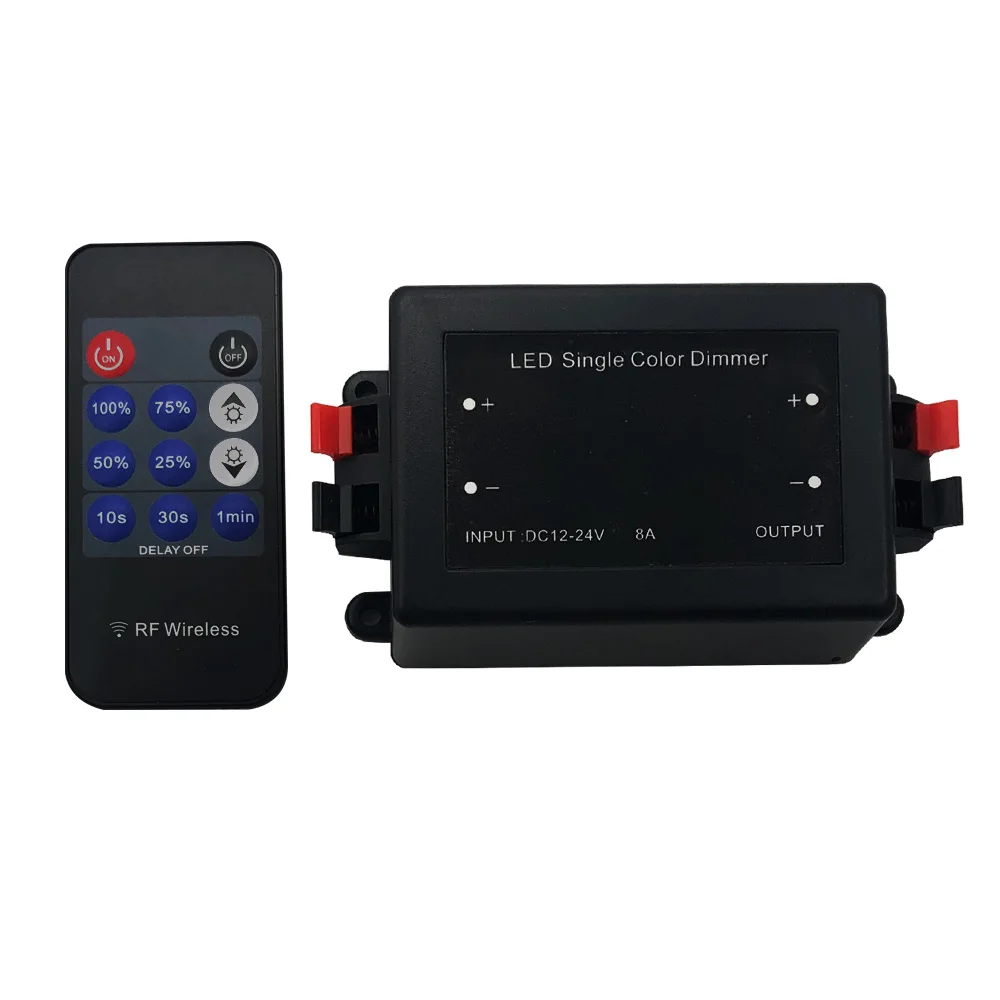 Rf 11key led controlador de controle remoto sem fio brilho dimmer ...