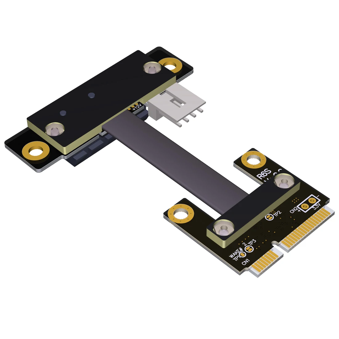PCIe-Riser-1x-to-Mini-PCIe-Half-mPCIe-PCI-E-x1-Adapter-Elbow-Design ...