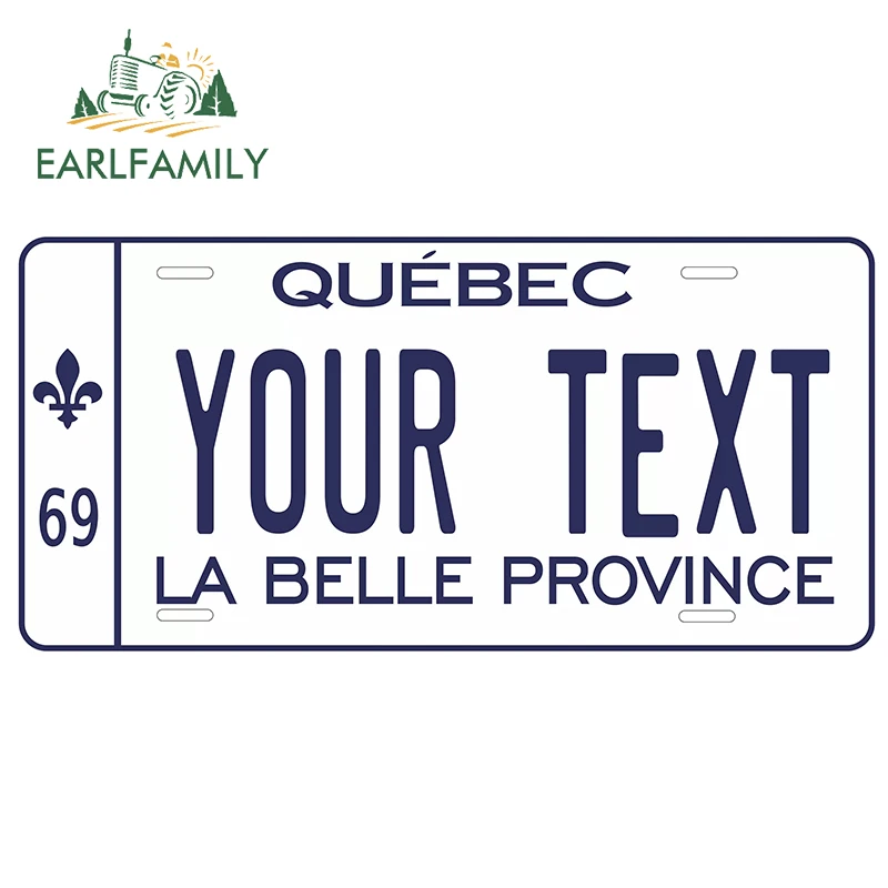 EARLFAMILY-25cm-x-12-1cm-for-Quebec-License-Plate-Vinyl-Car-Stickers ...
