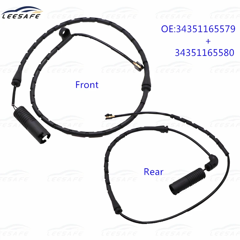 Front+Rear Axle Brake Pad Wear Sensor Kit 34351165579 + 34351165580 for ...