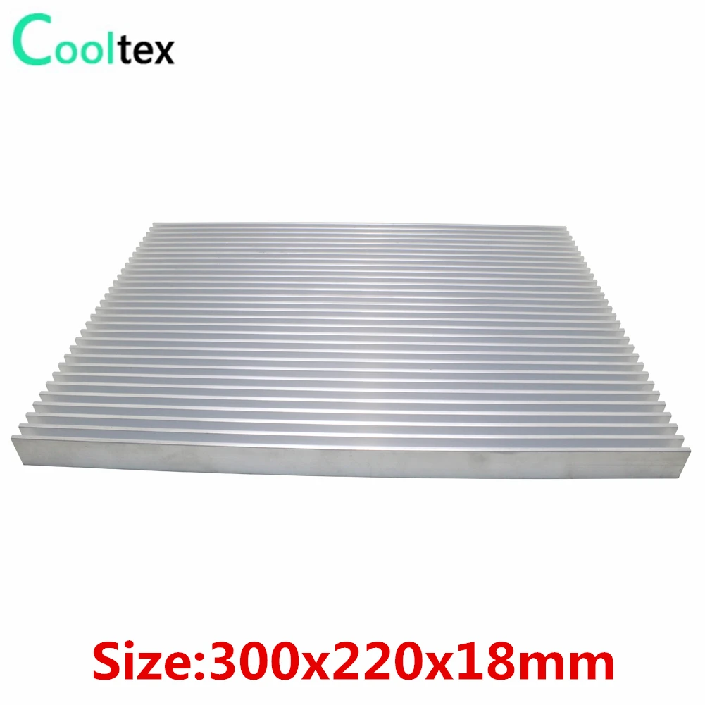 300x220x18mm Aluminum Heatsink Diy Heat Sink Large Radiator Cooler ...