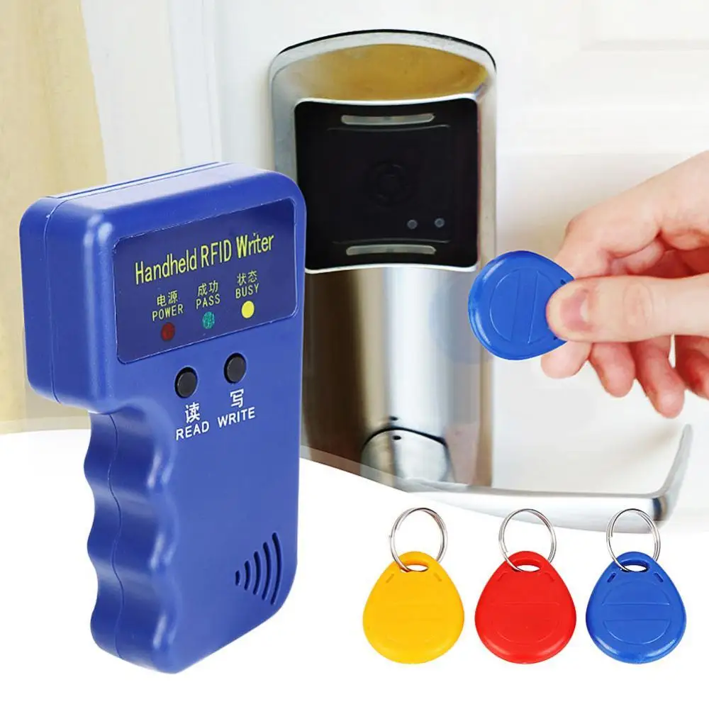 Handheld Rfid Writer 125khz Rfid Duplicator Copier Writer Led Lights ...