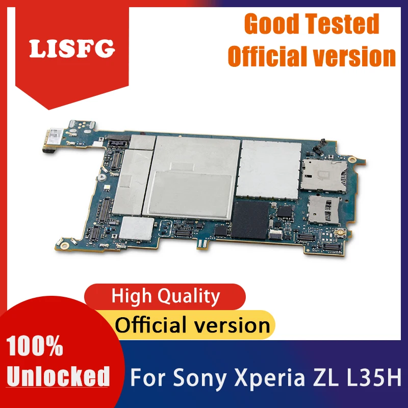 소니 xperia zl l35h mb 플레이트 마더 보드에 대한 100% 테스트 작동 소니 xperia zl l35h 메인 보드에 대한 잠금 해제 논리 보드 칩|Mobile ...