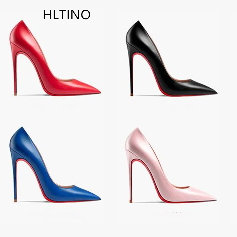 HLTINO Sexy Women Red Bottom Shoes Ladies Fashion Matte Finish High ...