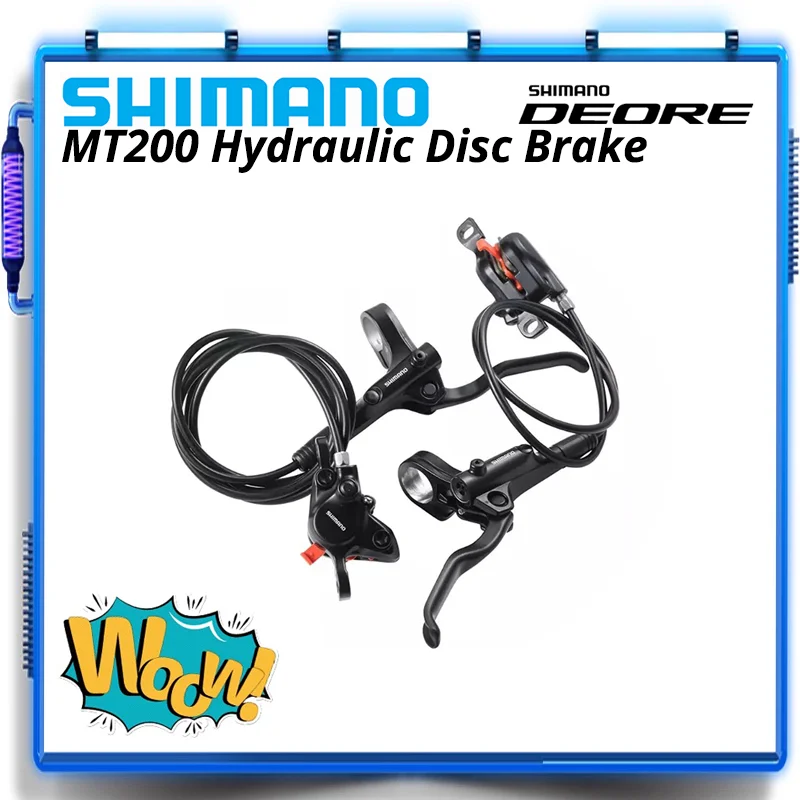 Shimano Alivio Mt200 2 Piston Hydraulic Disc Brake Caliper Mtb Lever 3 ...