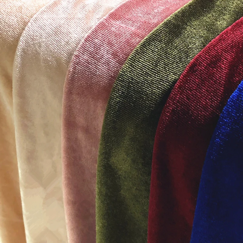 Pleuche Gold Velvet Fabric Micro Elasticity For Sewing Clothes Dress ...