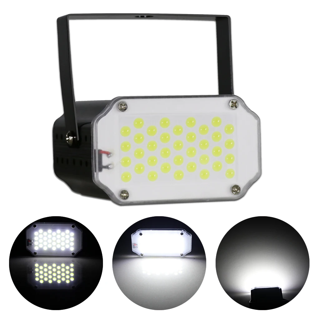 36Pcs-LED-Strobe-Light-White-Color-DJ-Disco-Stage-Flash-Lamp-Mini-Par ...