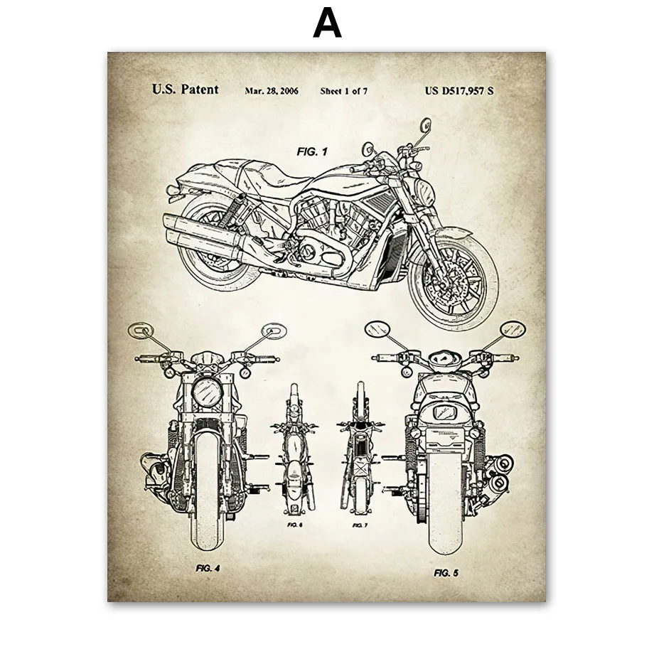 Drawings Of Motorcycle Parts