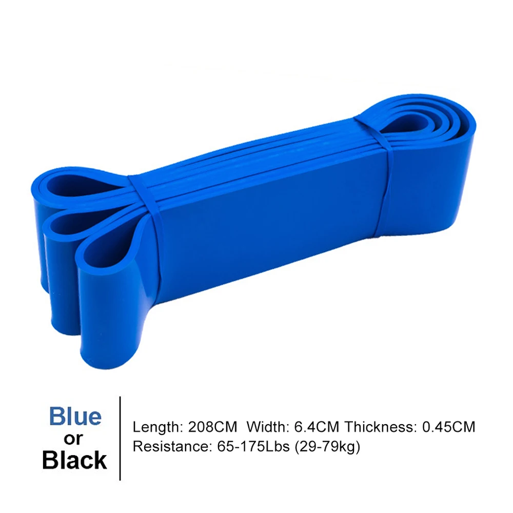 Unisex Fitness 208cm Rubber Resistance Bands Yoga Band Pilates Elastic ...