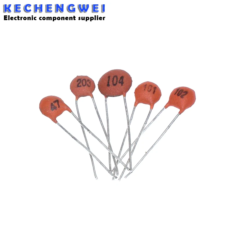 100pcs Ceramic capacitor 50V 1pF ~ 100nF 0.1uF 104 4.7PF 10PF 22PF 33PF ...