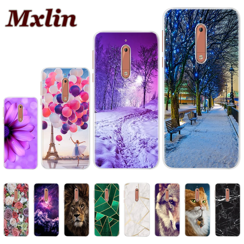 For Nokia 5 Case 5.2" Fashion Soft Silicon Frosted Back Bumper For ...