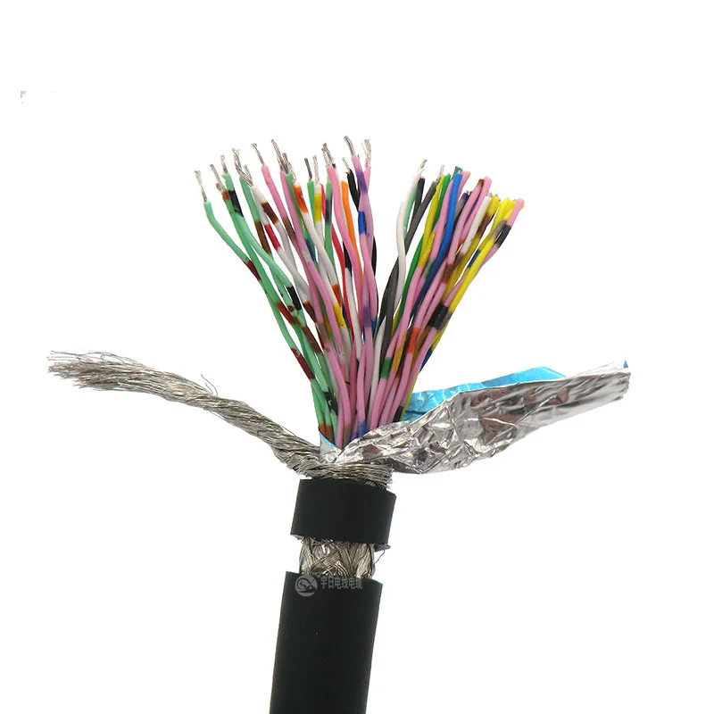 Flexible IO Control Cable 50 core 0.08mm² 28 AWG Shielded Twisted Pair ...