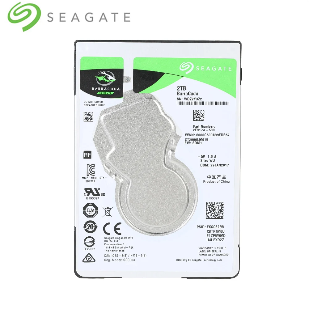 Seagate 2TB 2.5inch Internal HDD Notebook Hard Disk Drive 7mm 5400RPM ...