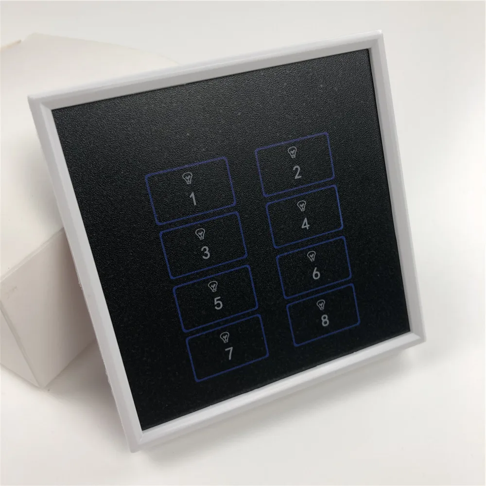 8 Gang Wall Toggle Reset Switch Push Button Momentary Contact for Smart ...