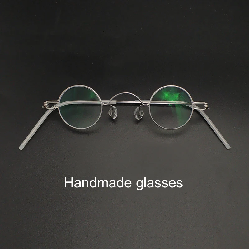Handmade vintage round glasses diameter 30 32 34 36 38mm small frame ...