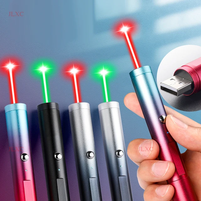 Green Lasers USB Powerful Burning Laserpointers Torch High-Power Laser Light 5mw Device Lazer ...
