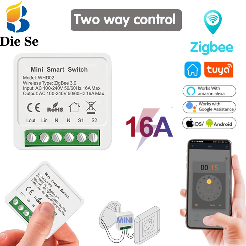 Mini-interrupteur-d-clairage-intelligent-Tuya-Zigbee-t-l-commande-Wi-Fi-tournesol-lectrique ...