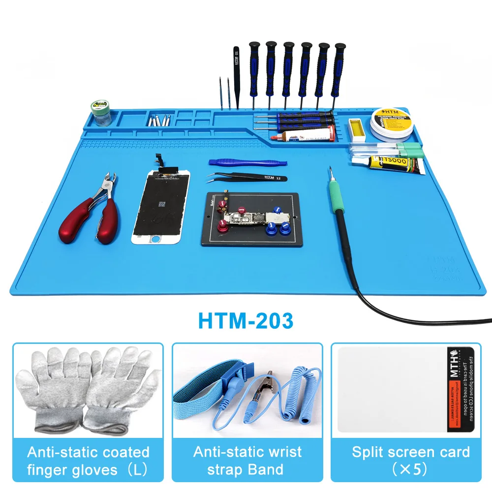 ESD-Heat-Insulation-Work-Mat-Soldering-Station-Iron-Welding-Repair-Pad ...