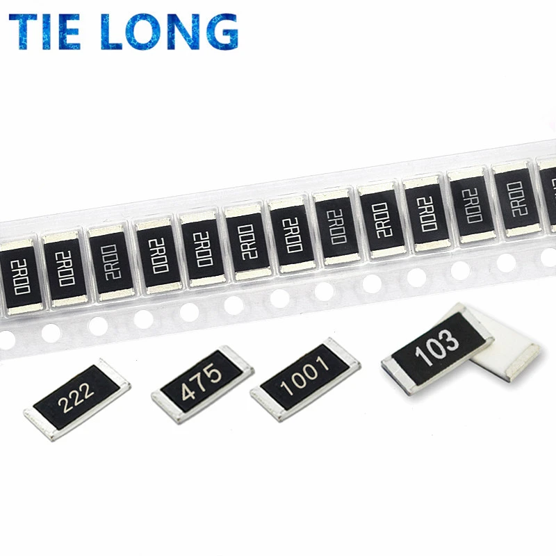 50PCS/LOT 2512 SMD Chip Resistor 5% 0R 1M R001 R010 R100 R020 1R 10R 100R 1K 10K 100K 1M ohm ...