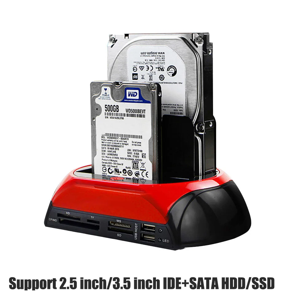 All in 1 SATA IDE To USB Hdd Docking Station eSATA to USB 2.0 Adapter ...