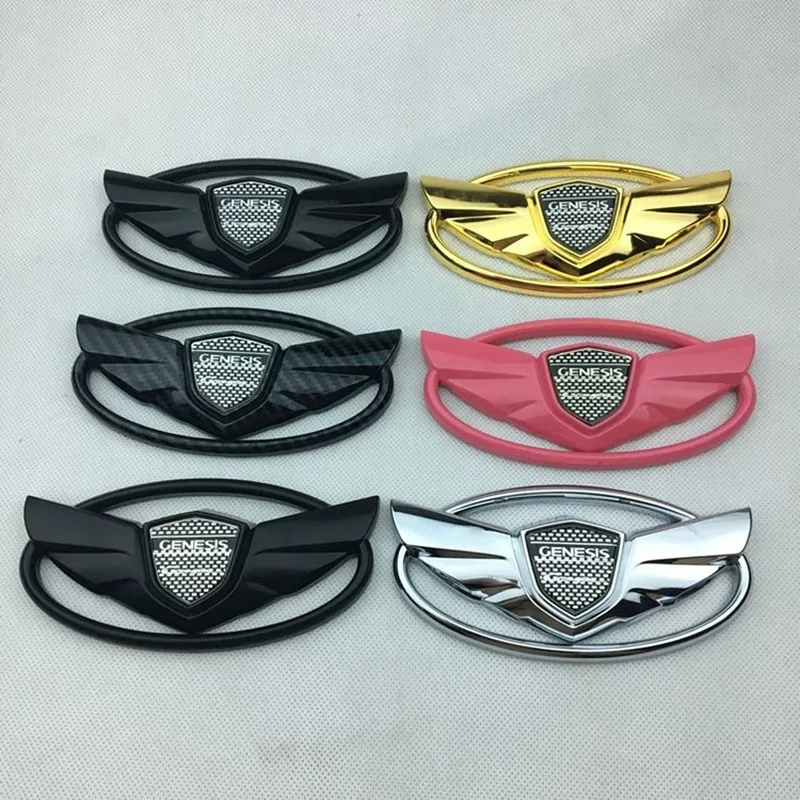 3d Genesis Wings Logo Car Front Hood Grille Or Rear Emblem Sticker ...