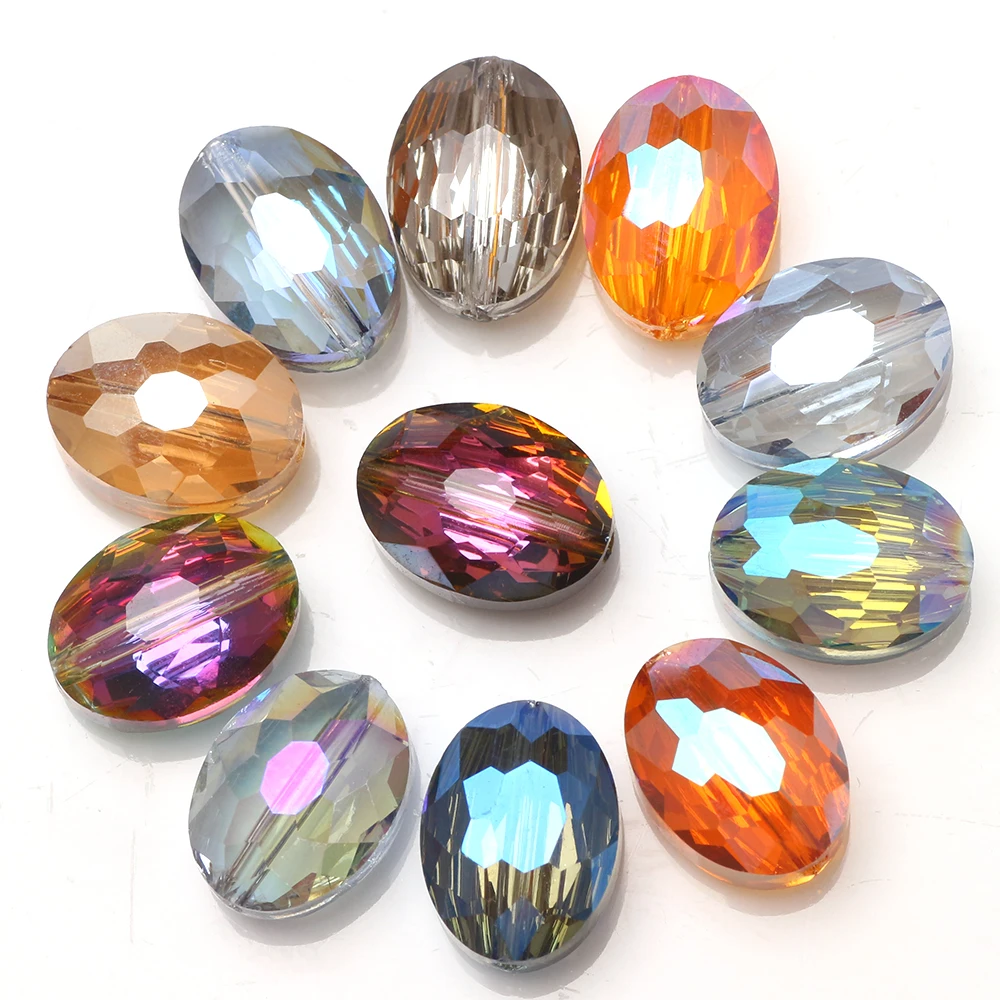 ZHUBI-10-Buah-16X20Mm-Manik-manik-Kristal-Jimat-Kerajinan-Mata-Sapi ...