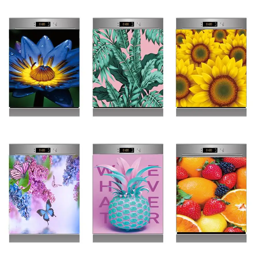Dishwasher Door Sticker Wallpaper | Waterproof Stickers Dishwasher ...