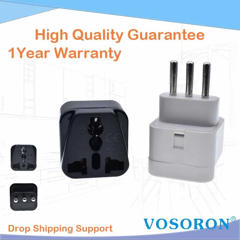Universal Uk/us/eu/au To Italy Italian 3pin Travel Plug Converter ...