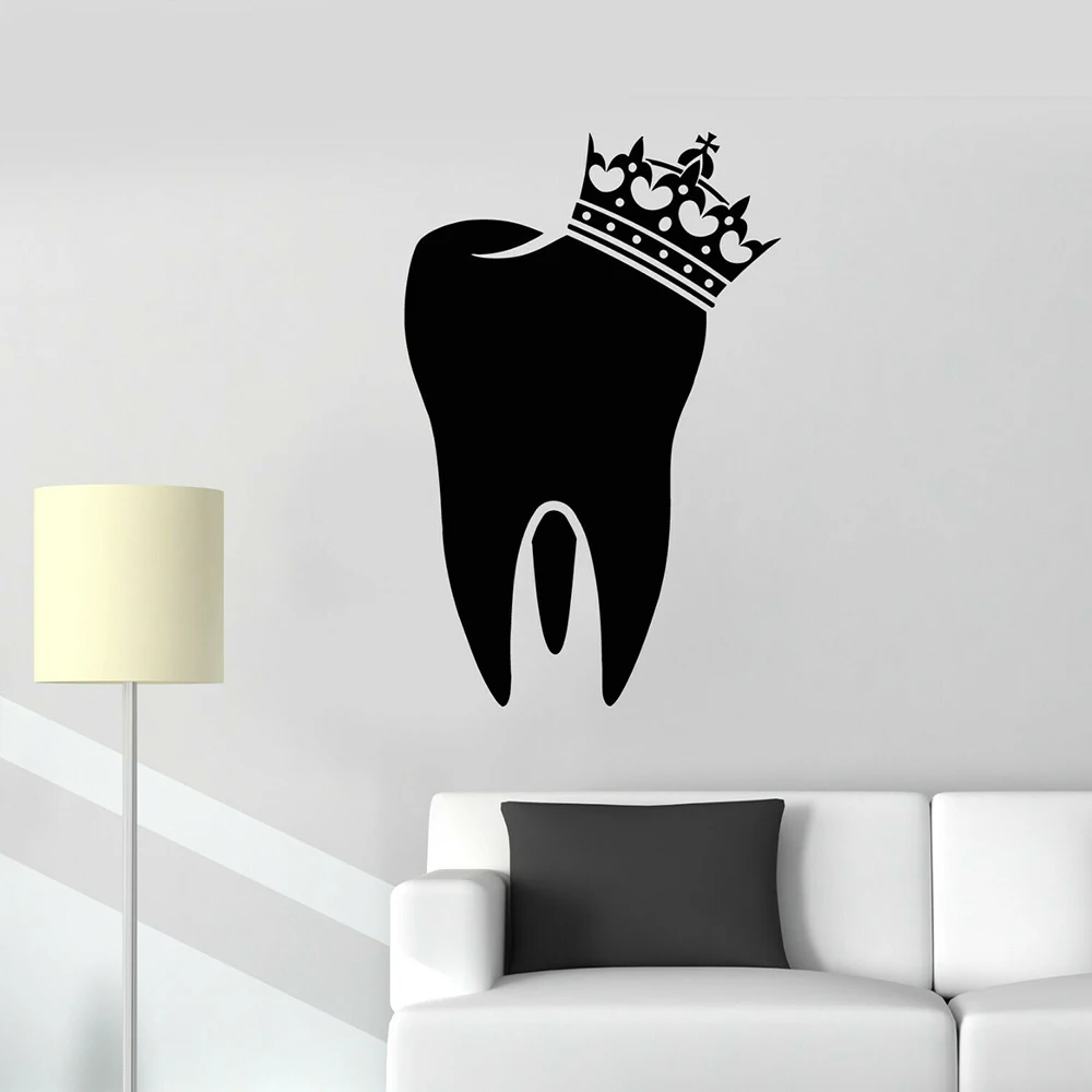 Dental Zahn Crown Vinyl Wand Aufkleber Vinyl Zahnarzt Körperpflege ...