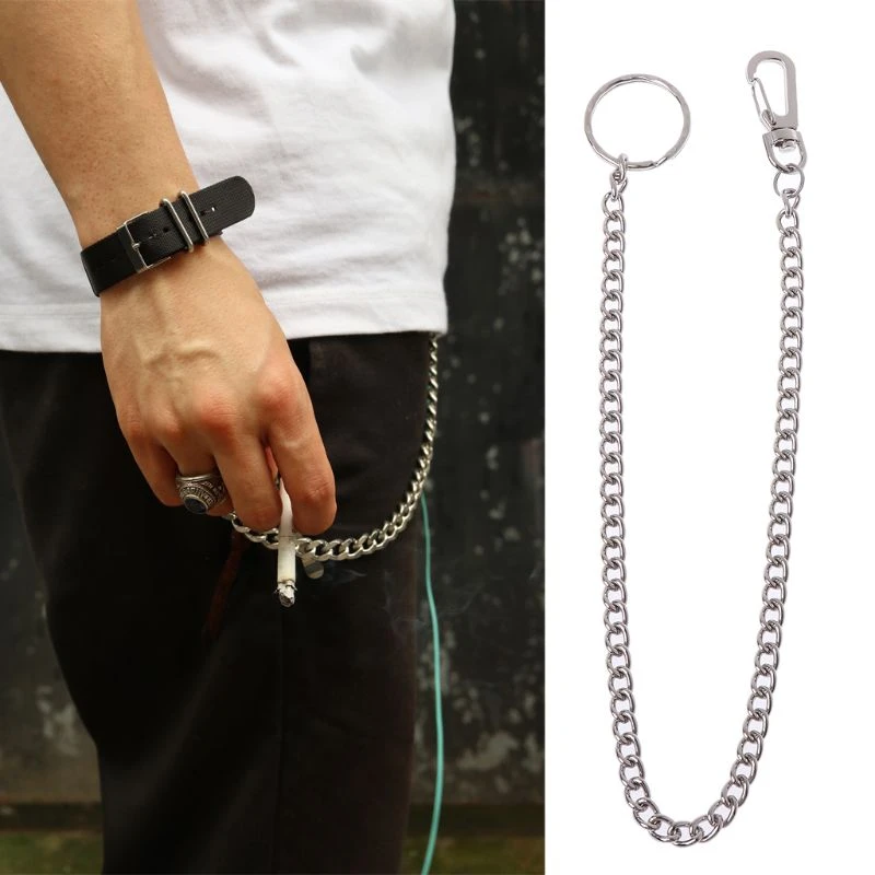Hip Hop Pants Chain Secure Travel Wallet Chain Heavy Duty Jeans Link ...