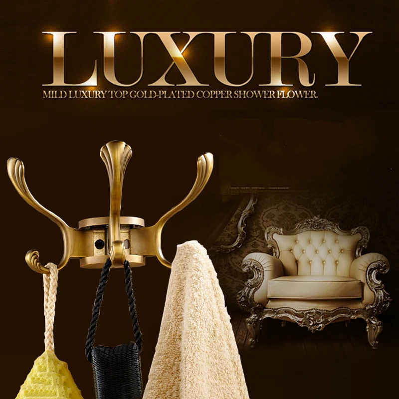 European-Style-Wall-Hanging-Coat-Hooks-Three-Hook-Bedroom-Living-Room ...