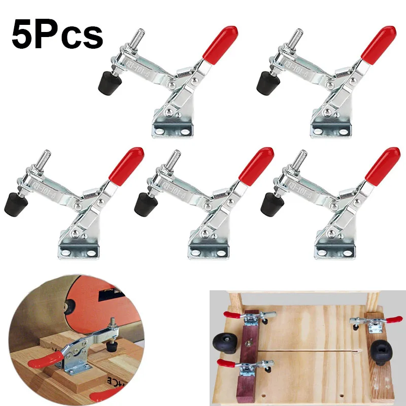 5Pcs Hand Tool Toggle Clamp Heavy Duty 110Lbs/50kg Holding Capacity ...