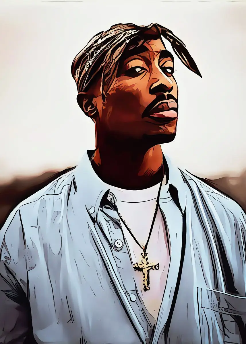 Tupac Oil Painting