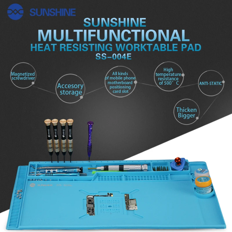 SUNSHINE-SS-004E-3D-Heat-Insulation-Silicone-Soldering-Pad-Magnetic ...