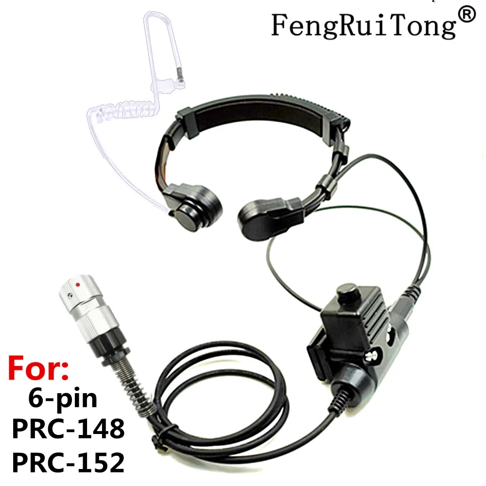 PRC152 Walkie Talkie U94 Neck Throat Mic Earpiece Radio Tactical ...