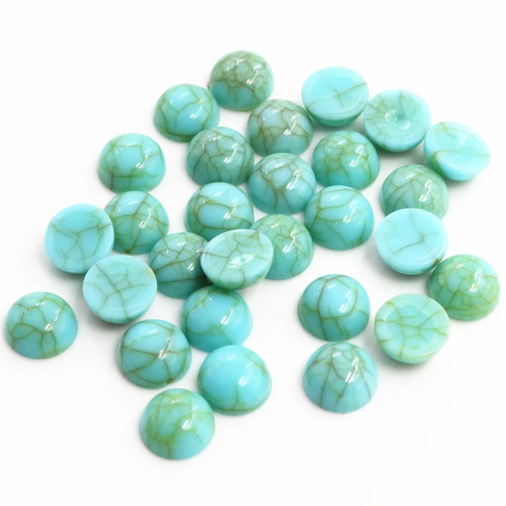 40pcs-lot-8mm-10mm-turquoise-blue-Colors-Natural-Cracked-Style-Flat ...