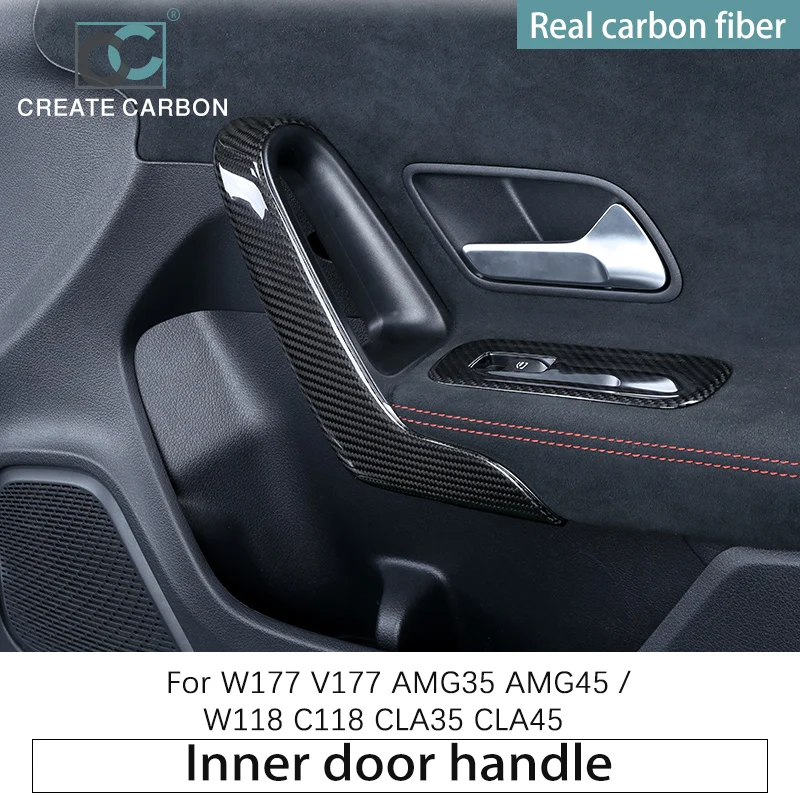 Exterior-Real-Carbon-Fiber-Car-Inner-Door-Handles-Cover-Trim-4pcs-For ...
