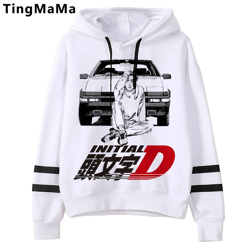 New Japanese Anime Initial D Hoodies Men Kawaii Cartoon Harajuku Winter ...