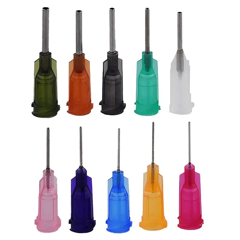 14G 27G W/ ISO standard Dispensing needles PP luer lock hub 0.5 inch ...