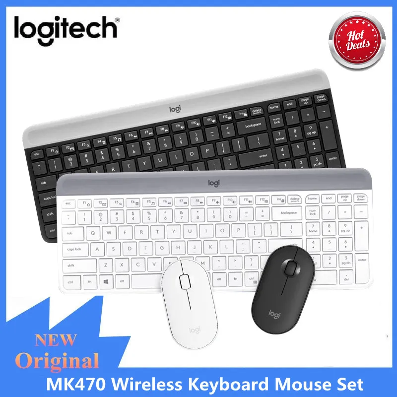 Logitech-MK470-Wireless-Keyboard-Mouse-Combo-Ultra-Thin-2-4G-Silent ...