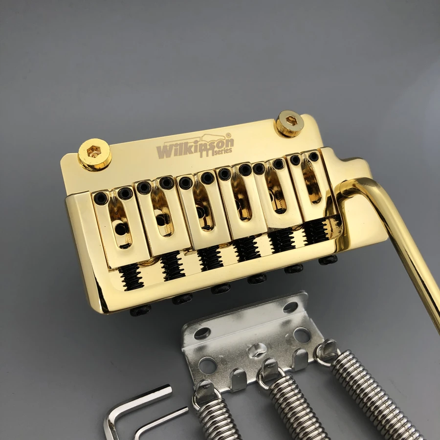Genuine Wilkinson Tremolo Guitar Bridge 2 point Tremolo Vibrato Gold ...