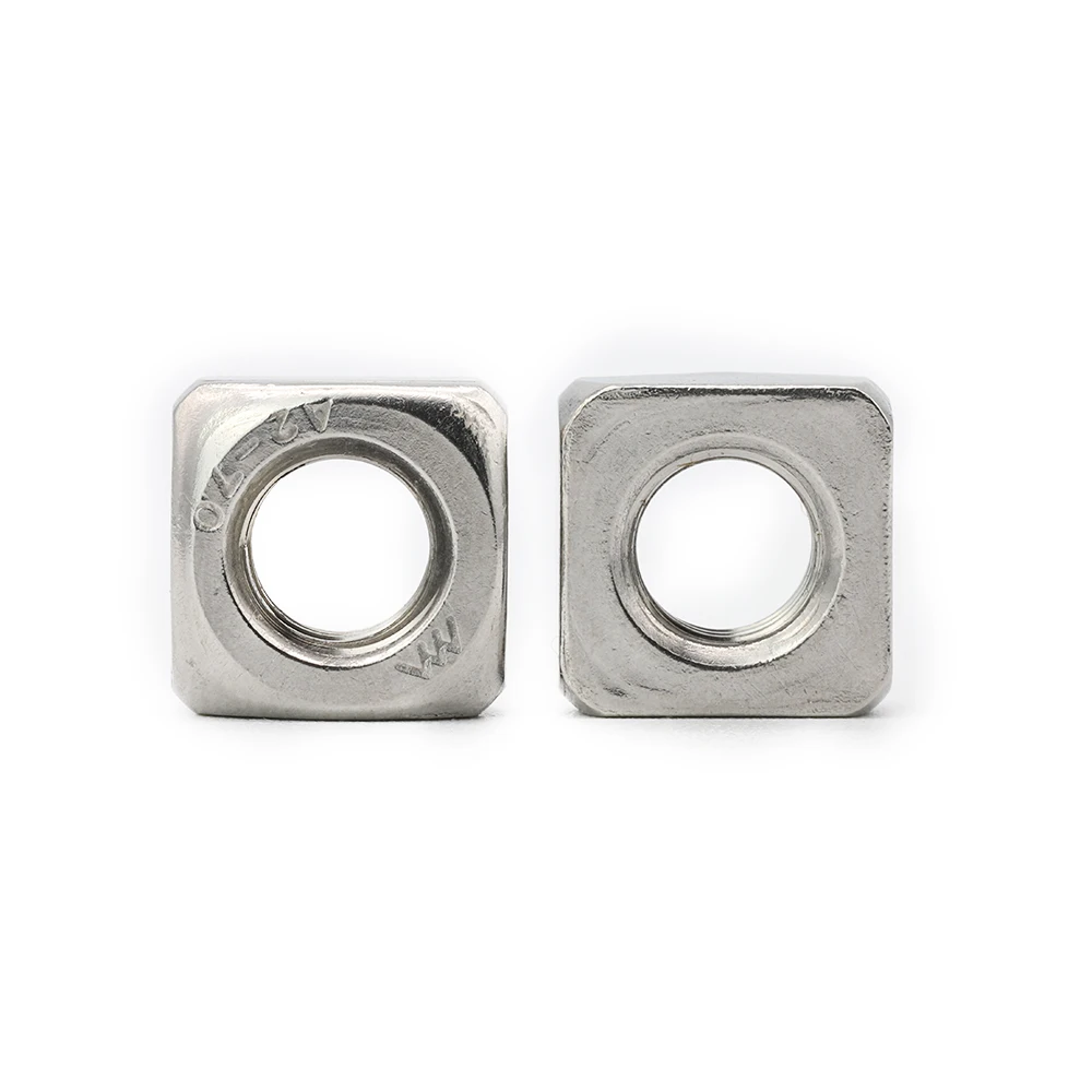 NINDEJIN 185pcs Square Nuts Assortment Kit A2 Stainless Steel M3 M4 M5 ...