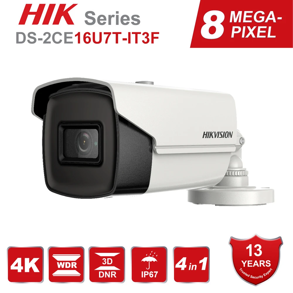 Hikvision Pro Ds 2ce16u7t It3f 8mp Ultra Low Light Fixed Bullet Camera